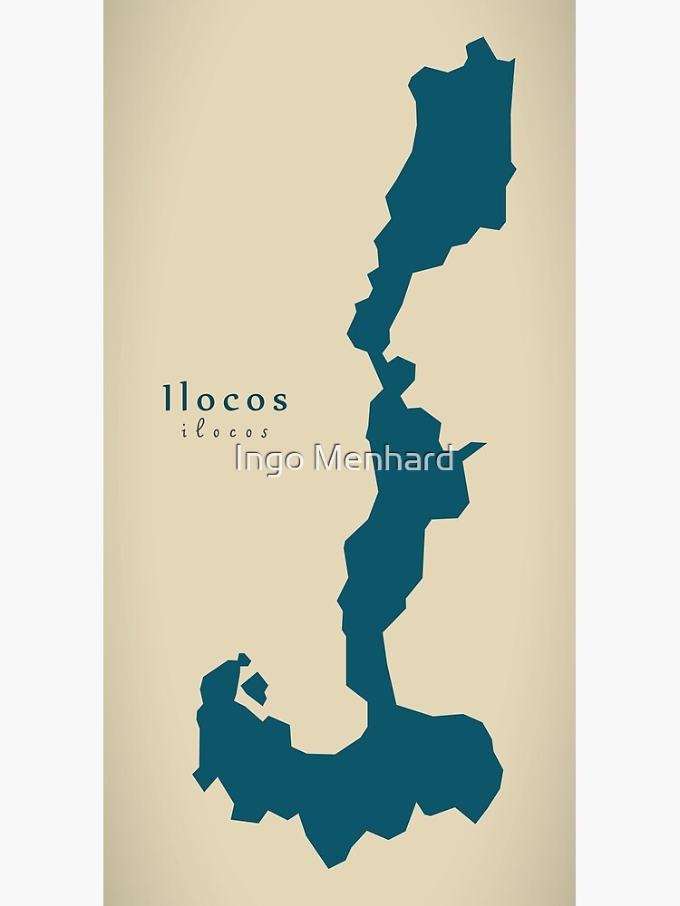 "Modern Map - Ilocos region map Philippines PH" Poster for Sale by Ingo ...