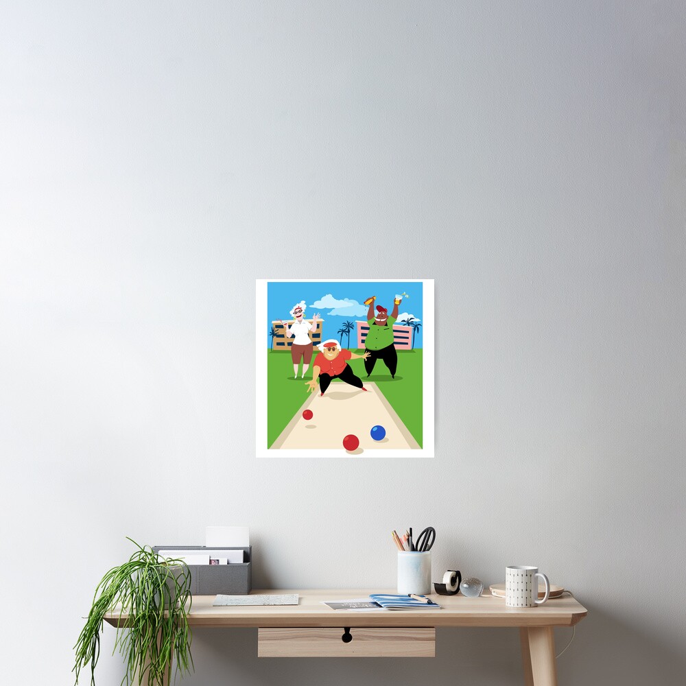 "Bocce Ball" Poster by SenGift | Redbubble
