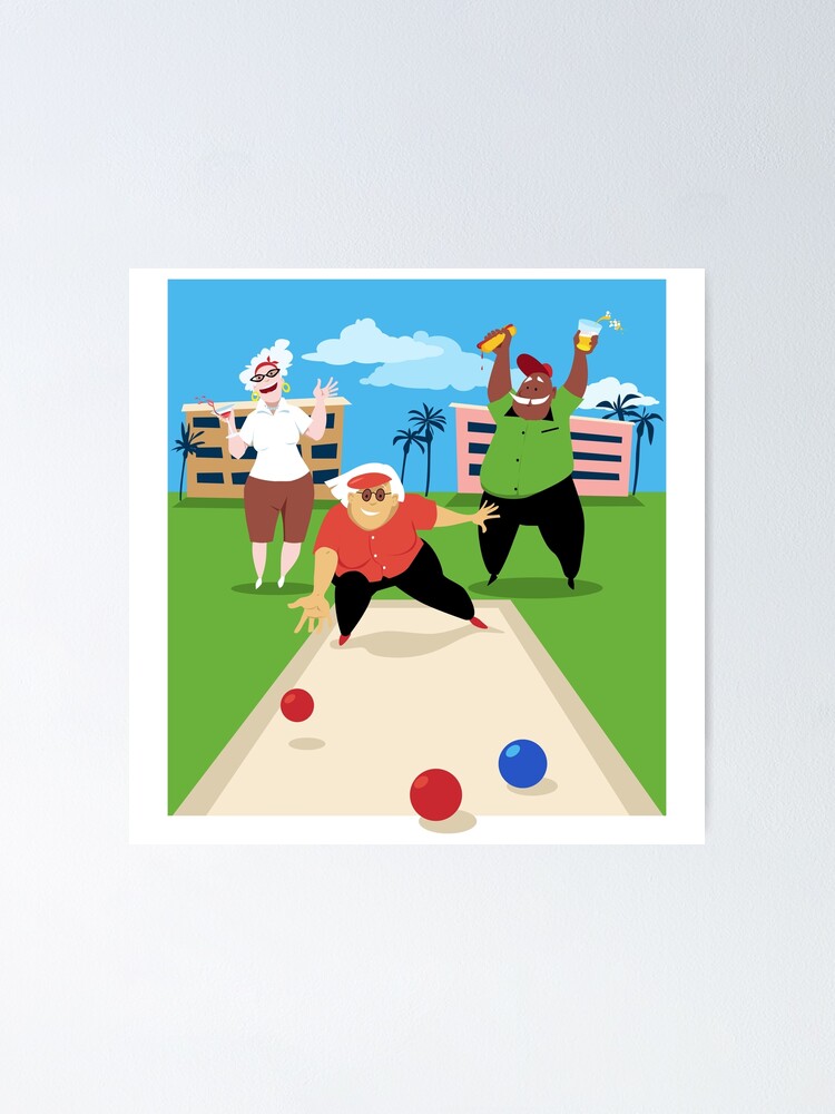 "Bocce Ball" Poster by SenGift | Redbubble