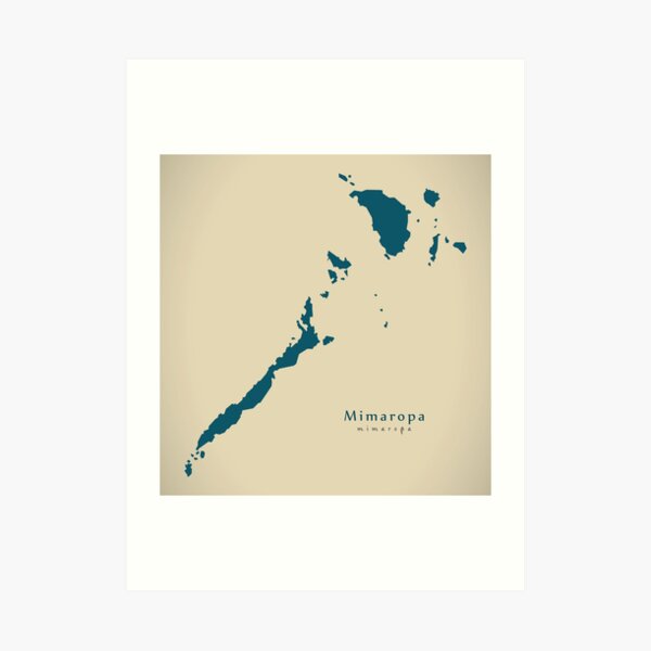 "Modern Map - Mimaropa region map Philippines PH" Art Print for Sale by ...