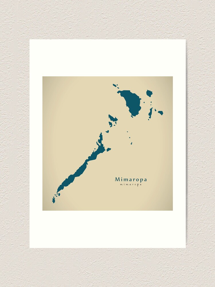 "Modern Map - Mimaropa region map Philippines PH" Art Print for Sale by ...