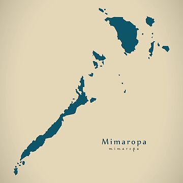 "Modern Map - Mimaropa region map Philippines PH" Magnet for Sale by ...