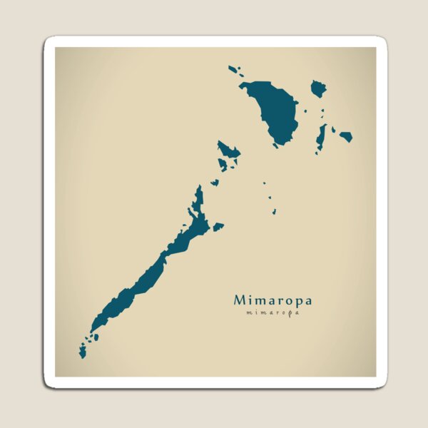 "Modern Map - Mimaropa region map Philippines PH" Magnet for Sale by ...