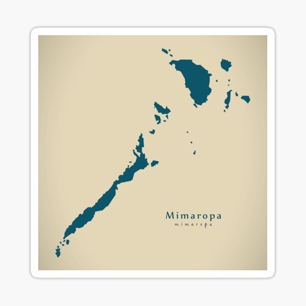 "Modern Map - Mimaropa region map Philippines PH" Sticker by ...