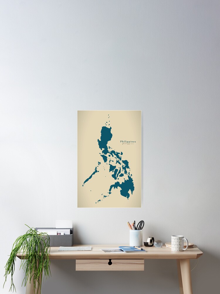"Modern Map - Philippines map PH" Poster for Sale by Ingo Menhard ...