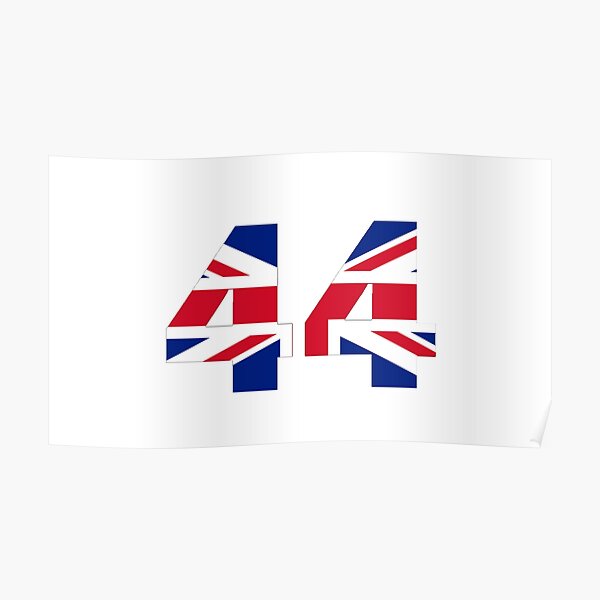 "Lewis Hamilton British Flag 44" Poster for Sale by Tomm-09 | Redbubble
