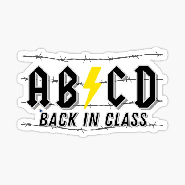 "ABCD" Sticker for Sale by cheeseminer2000 | Redbubble