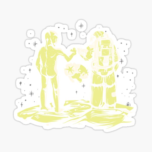 "bump fist alien " Sticker for Sale by TRIBExSPACE | Redbubble