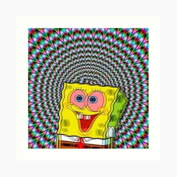 Trippy Spongebob Art Prints | Redbubble