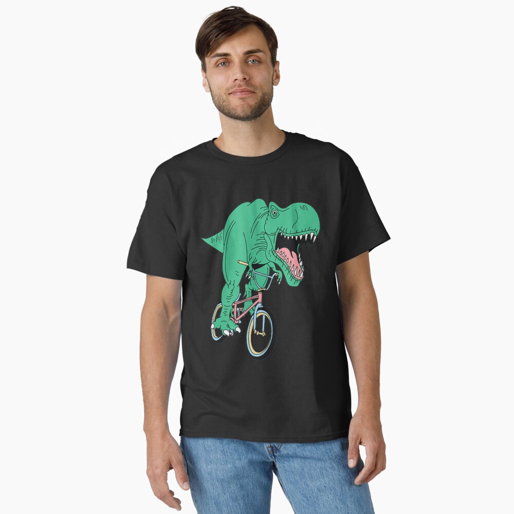 "Dinosaur Riding Bike Bmx T Rex Dino Fixie Bicycle Motocross" Sticker ...