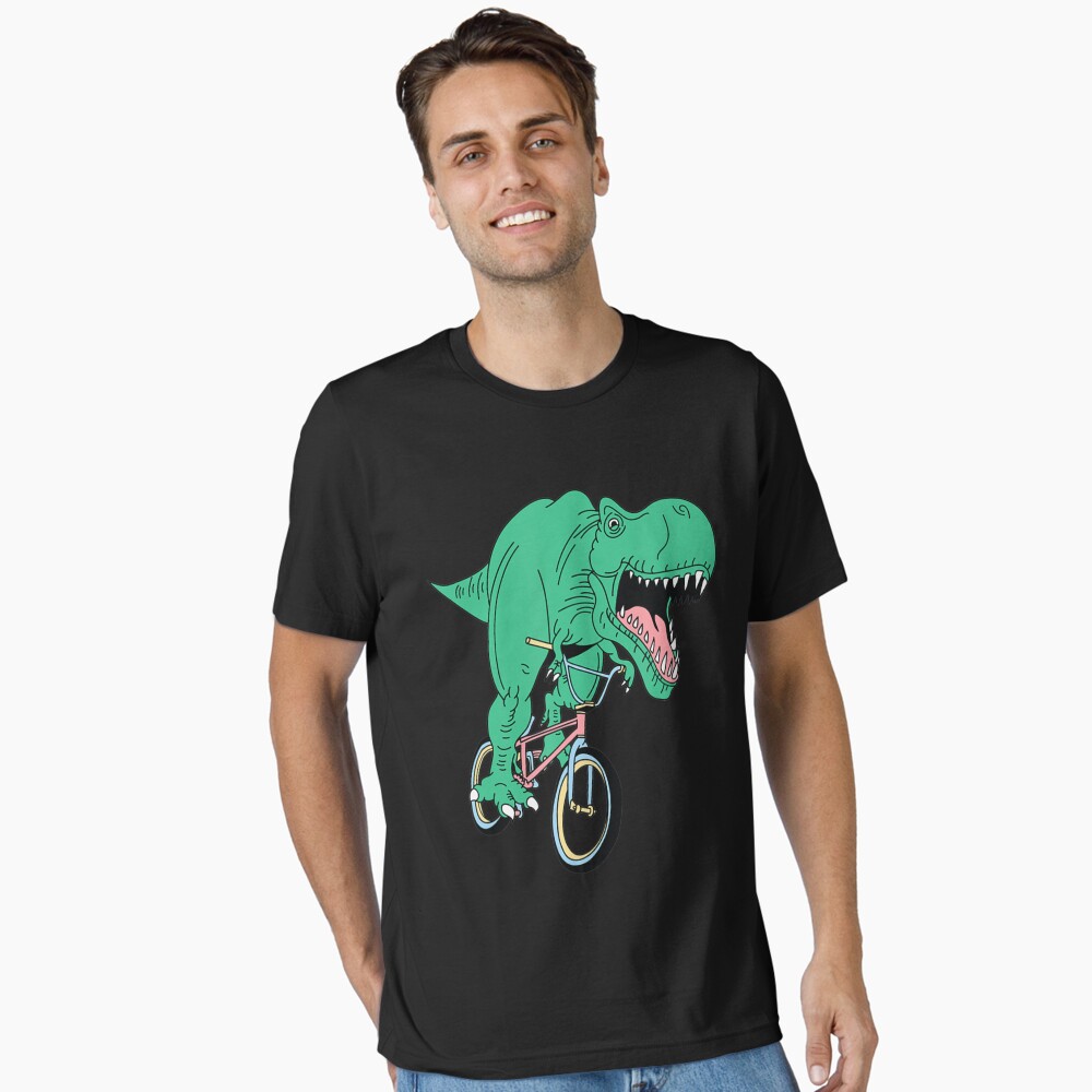 "Dinosaur Riding Bike Bmx T Rex Dino Fixie Bicycle Motocross" Sticker ...