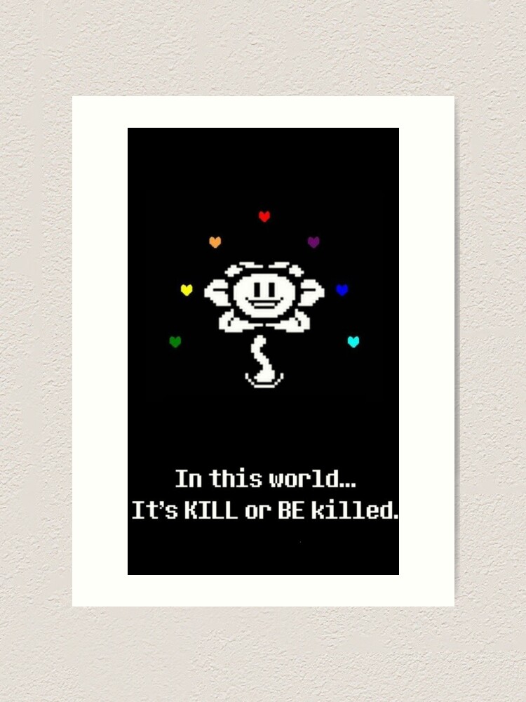 "Undertale "Flowey"" Art Print by Pulze | Redbubble