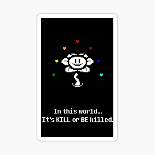 "Undertale "Flowey"" Sticker by Pulze | Redbubble