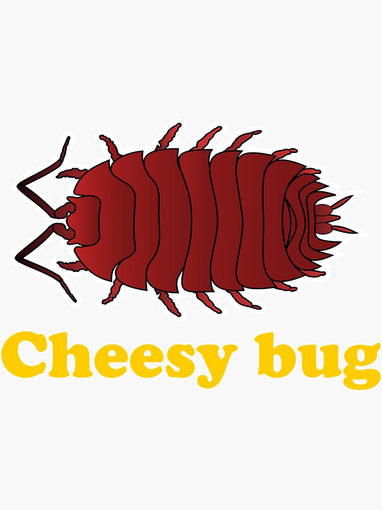 "Cheesy bug" Sticker for Sale by Craigofski | Redbubble