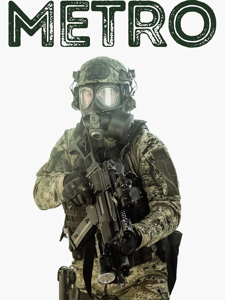 "Metro Soldier Standing" Sticker for Sale by Retro-Design | Redbubble