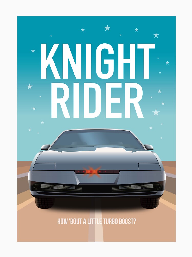 "Knight Rider TV Series Poster" T-shirt for Sale by MoviePosterBoy ...