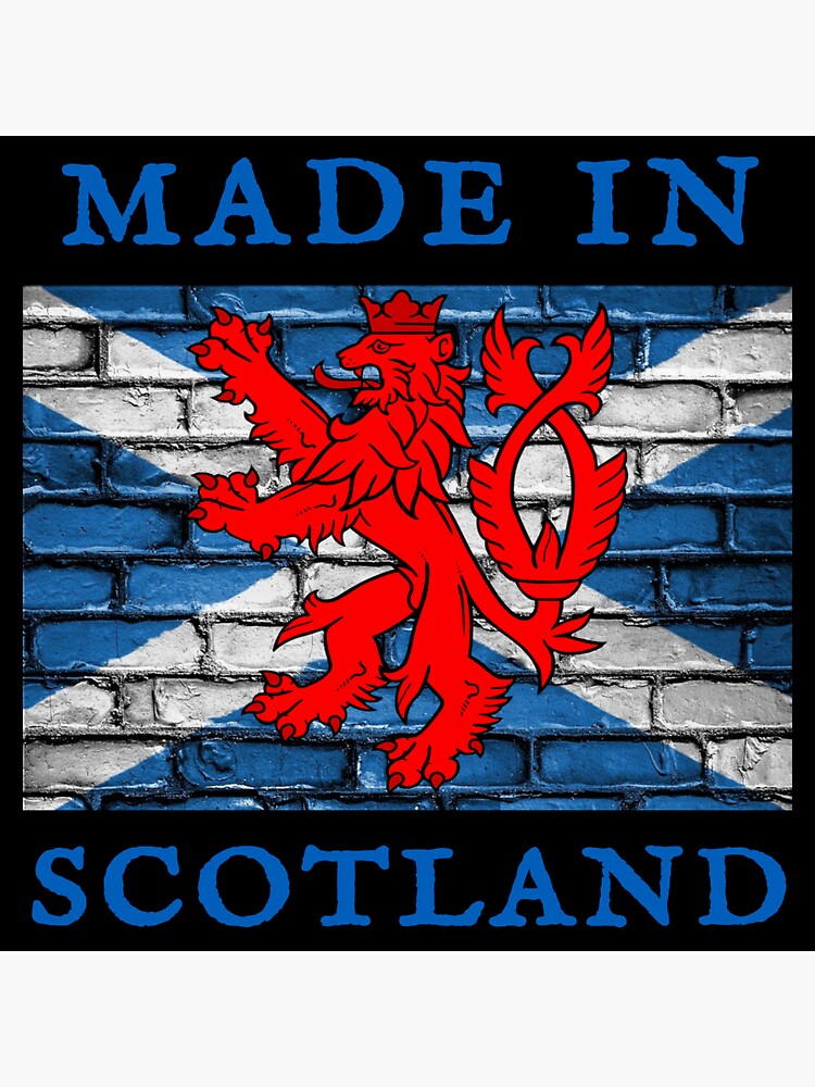 "Made In Scotland Lion" Sticker for Sale by swaise | Redbubble