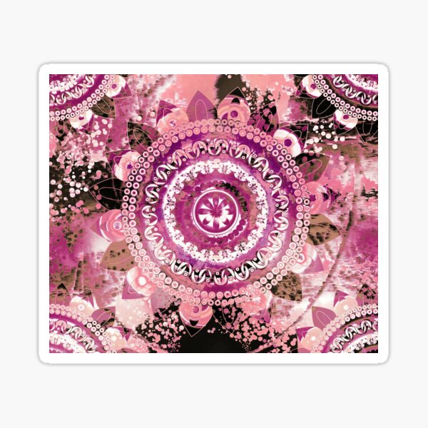 "Rose Sea Mandala" Sticker for Sale by ninabmay | Redbubble