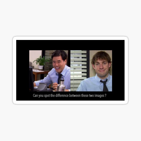 "Asian Jim Prank The Office" Sticker for Sale by Lynch470729 | Redbubble