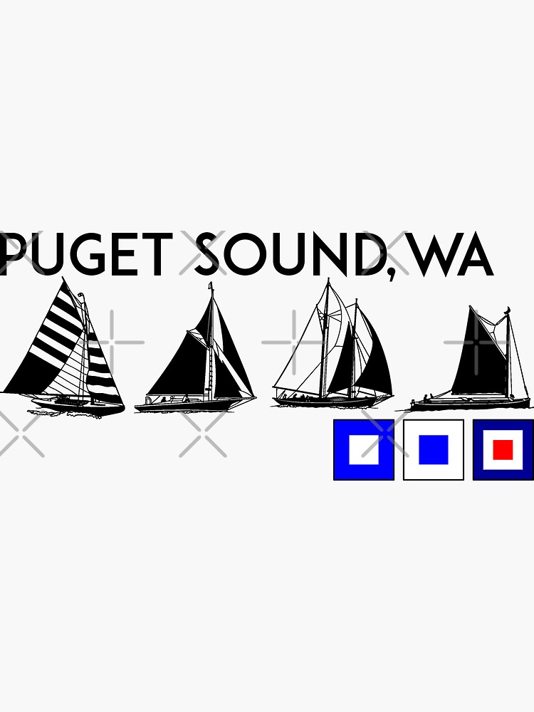 "PUGET SOUND WASHINGTON SAILING YACHTING YACHT SAIL BOAT SEATTLE ...