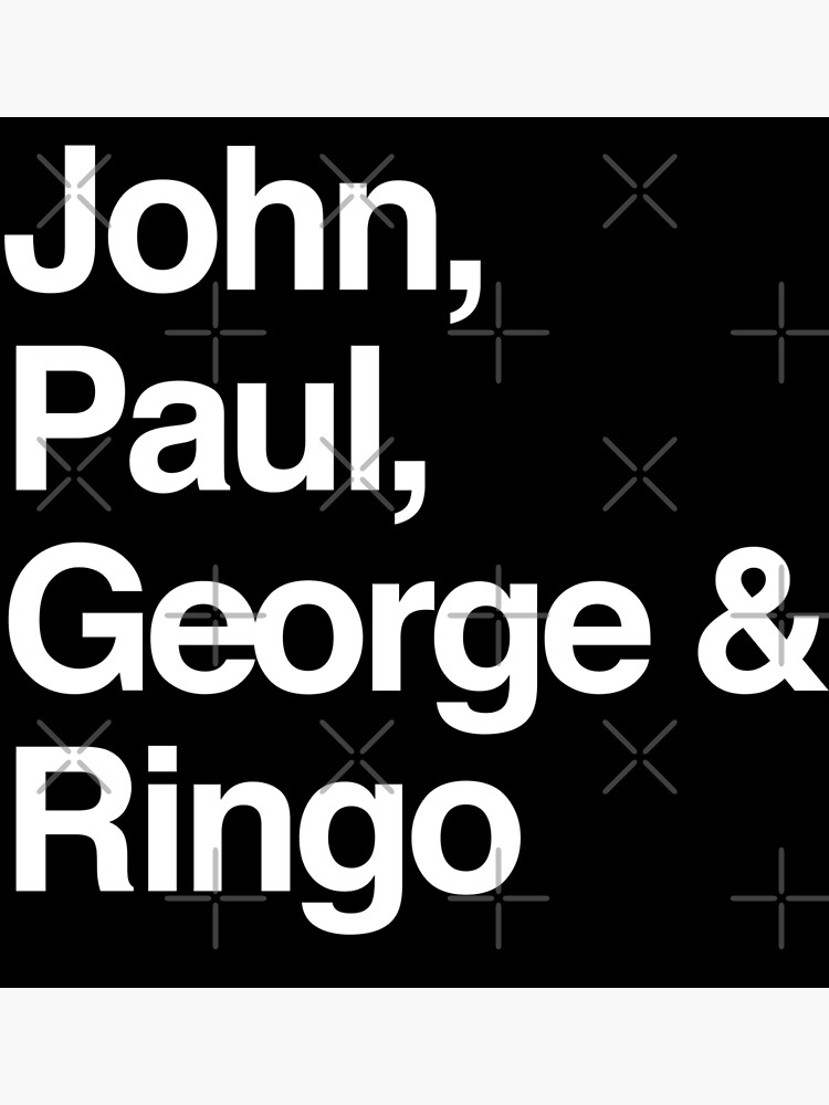 "John, Paul, George & Ringo" Poster for Sale by PawerArt | Redbubble