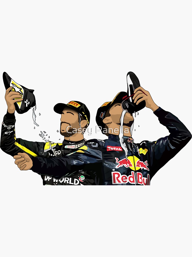 "Danny Ric Shoey " Sticker for Sale by attemptedart | Redbubble