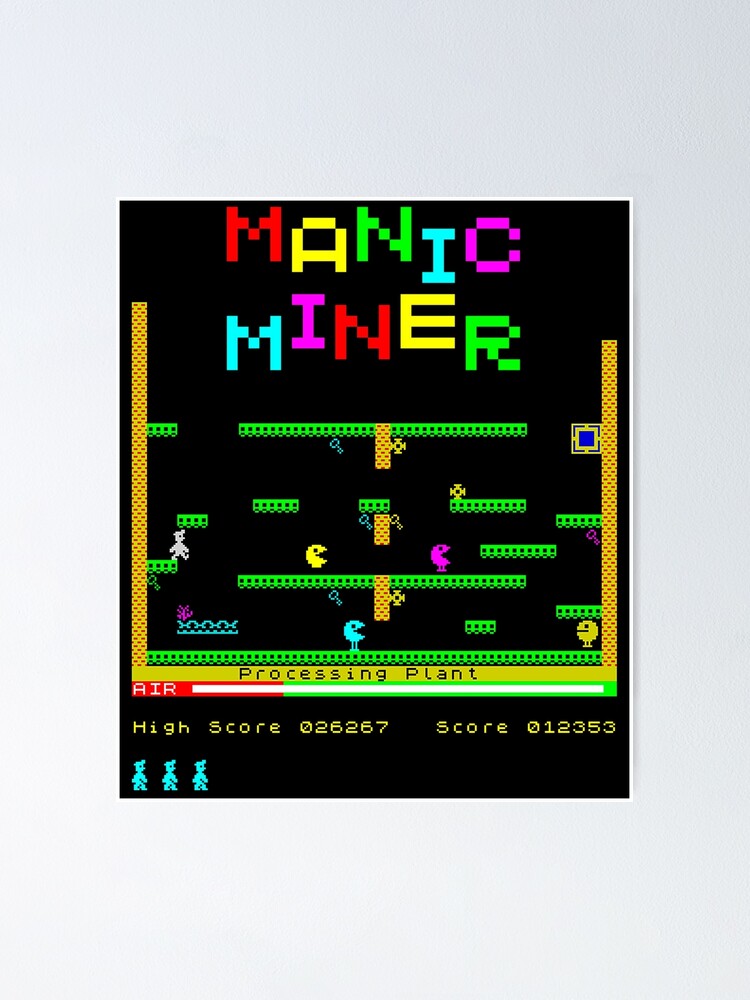 "Mod.2 Arcade Manic Miner Jet Set Willy Video Game" Poster by ...