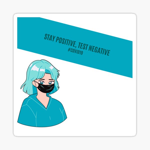 "Stay Positive Taste Negative" Sticker for Sale by killerthoughts ...