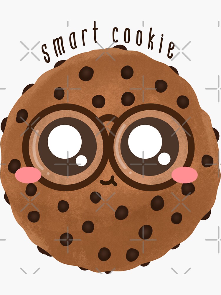 "Smart cookie" Sticker for Sale by CricketDoodles | Redbubble