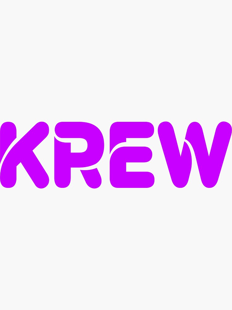 "KREW" Sticker for Sale by ferolos | Redbubble