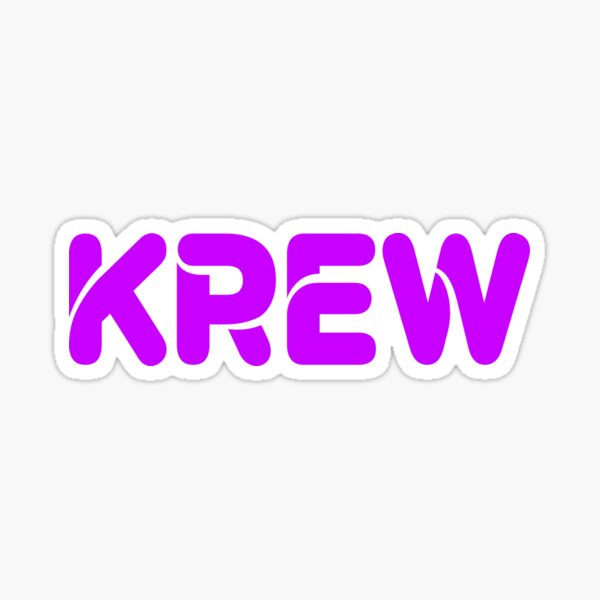 "KREW" Sticker for Sale by ferolos | Redbubble