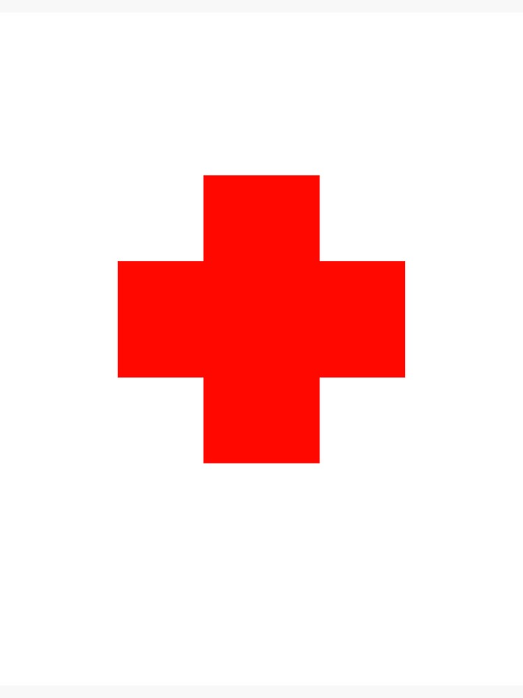 "Red cross" Sticker by LIMITED-EDIT | Redbubble