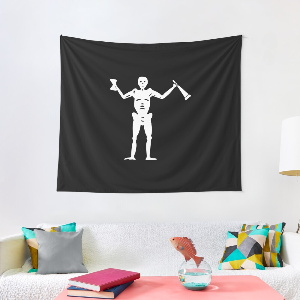 "Samuel Black Sam Bellamy - Pirate Flag 2" Tapestry for Sale by kayve ...