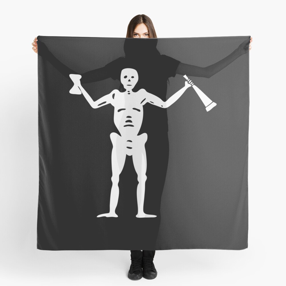 "Samuel Black Sam Bellamy - Pirate Flag 2" Scarf for Sale by kayve ...