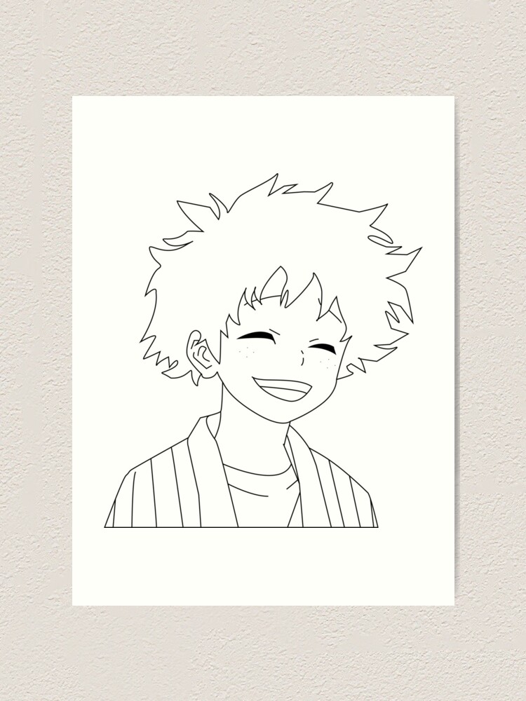 "Deku Line Art" Art Print for Sale by woodzoe8 | Redbubble