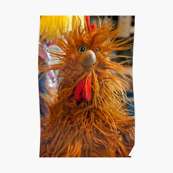 "Frazzled Chicken" Poster by pdecocco | Redbubble