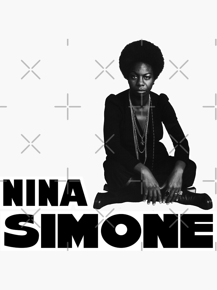 "Nina Simone" Sticker for Sale by theoralcollage | Redbubble