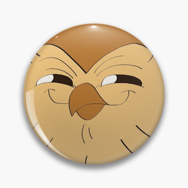 "Hooty’s “I’m a genius” Face" Pin for Sale by hope170 | Redbubble