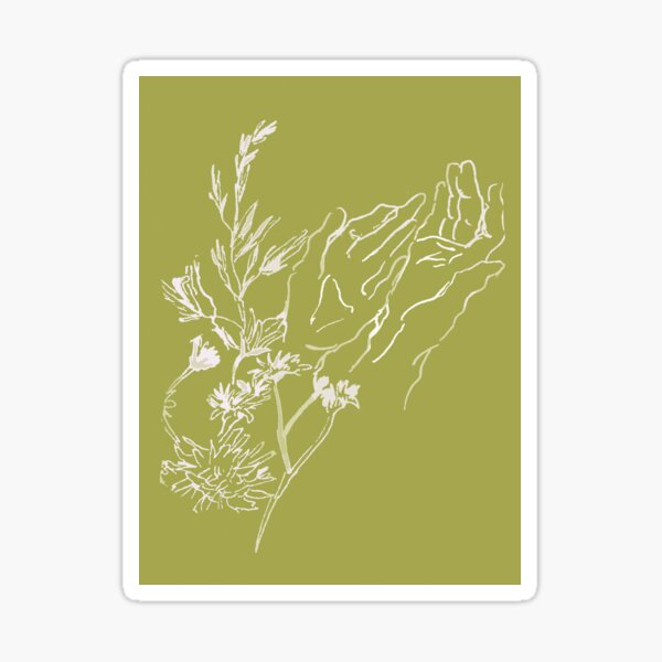 "Aesthetic Wildflowers (Light)" Sticker by plutorainart | Redbubble