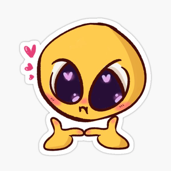 "Shy Emoji" Sticker for Sale by VinArtss | Redbubble