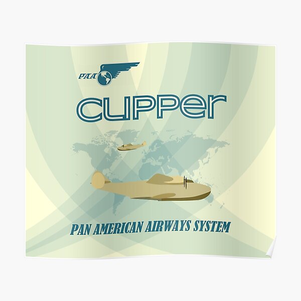 "PAN AM Clipper" Poster for Sale by Engicians | Redbubble