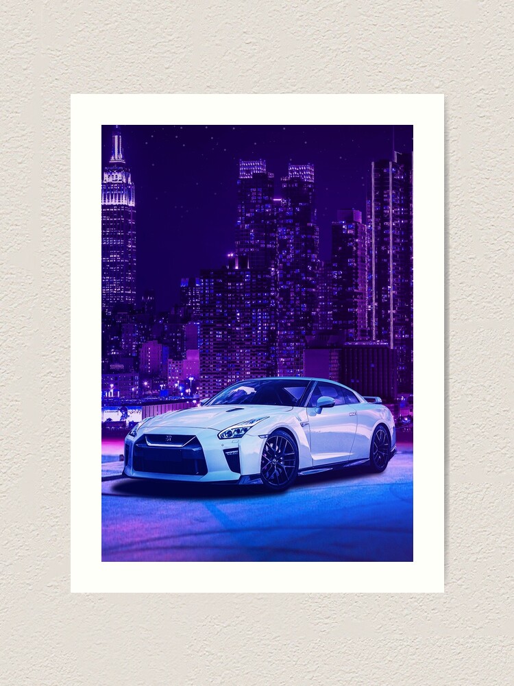 "Nissan GTR R35 Neon" Art Print for Sale by nueman | Redbubble