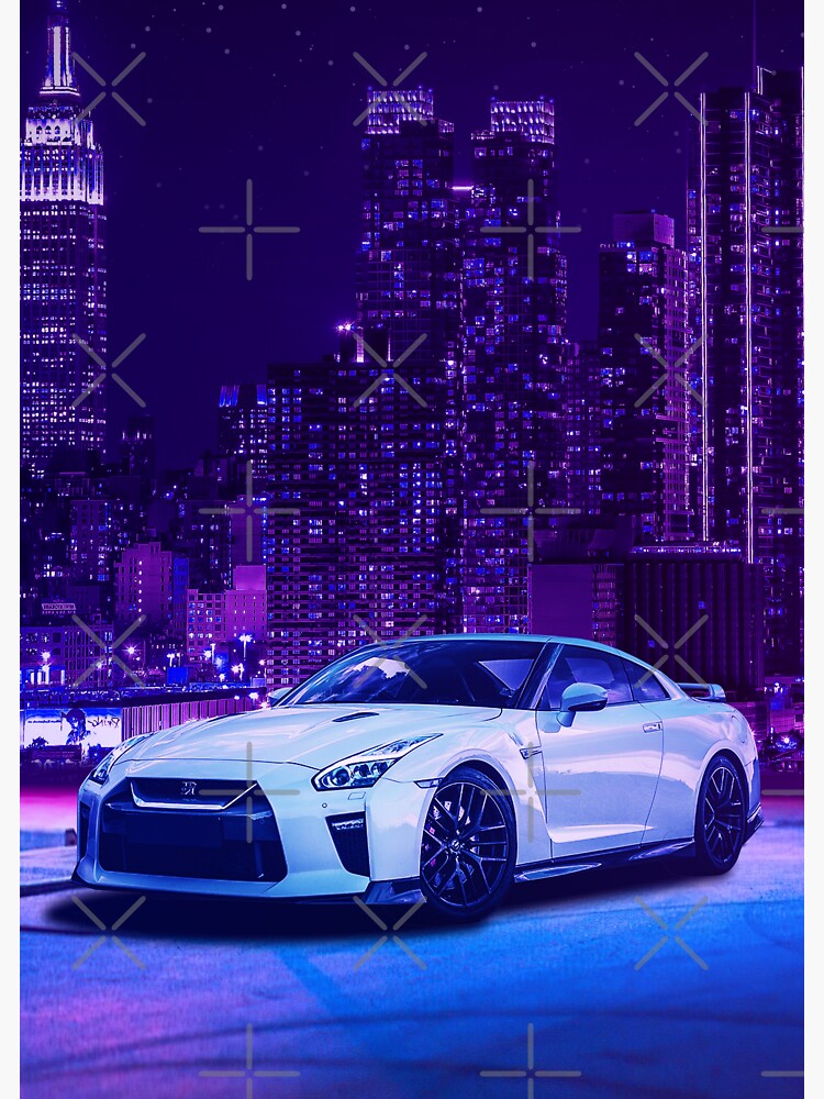 "Nissan GTR R35 Neon" Sticker for Sale by nueman | Redbubble