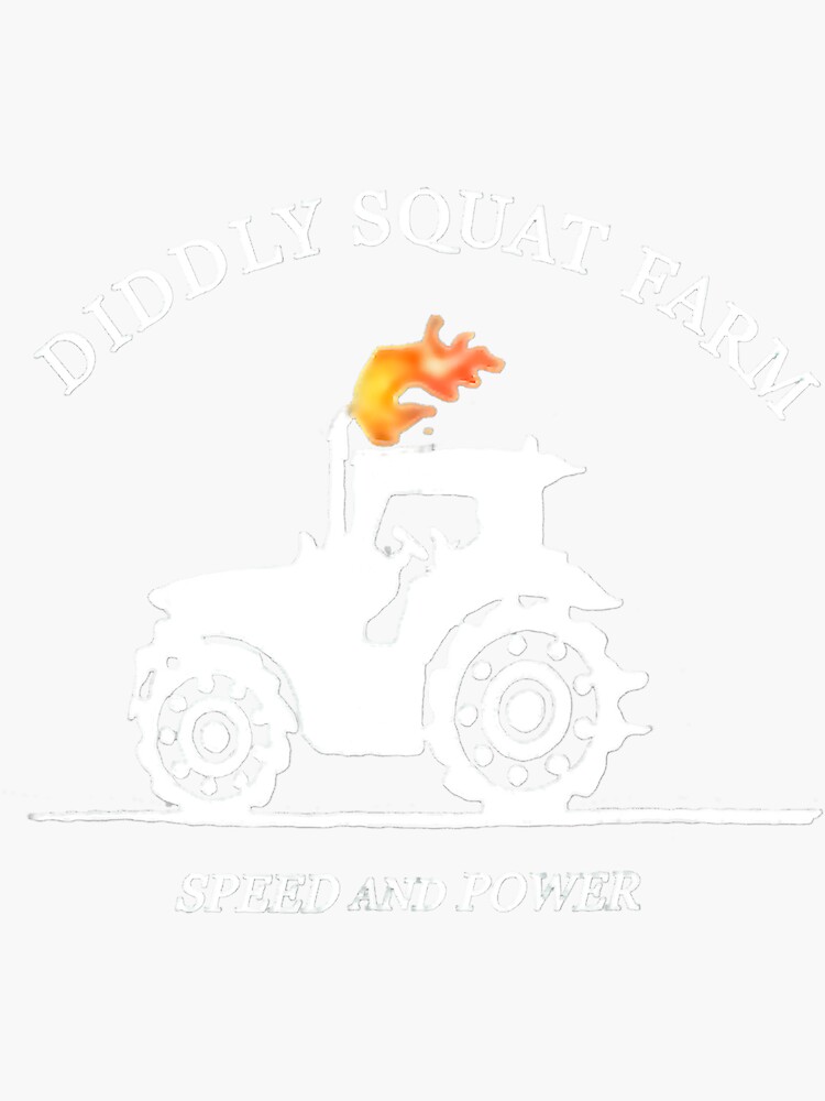 "Perfect Tractor Design Diddly Squat Farm Speed And Power ." Sticker ...