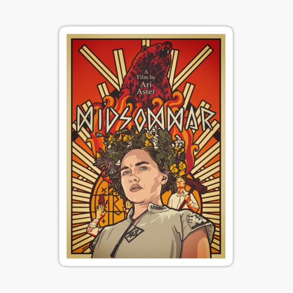 "MIDSOMMAR fan art movie" Sticker for Sale by Carlsomegift | Redbubble
