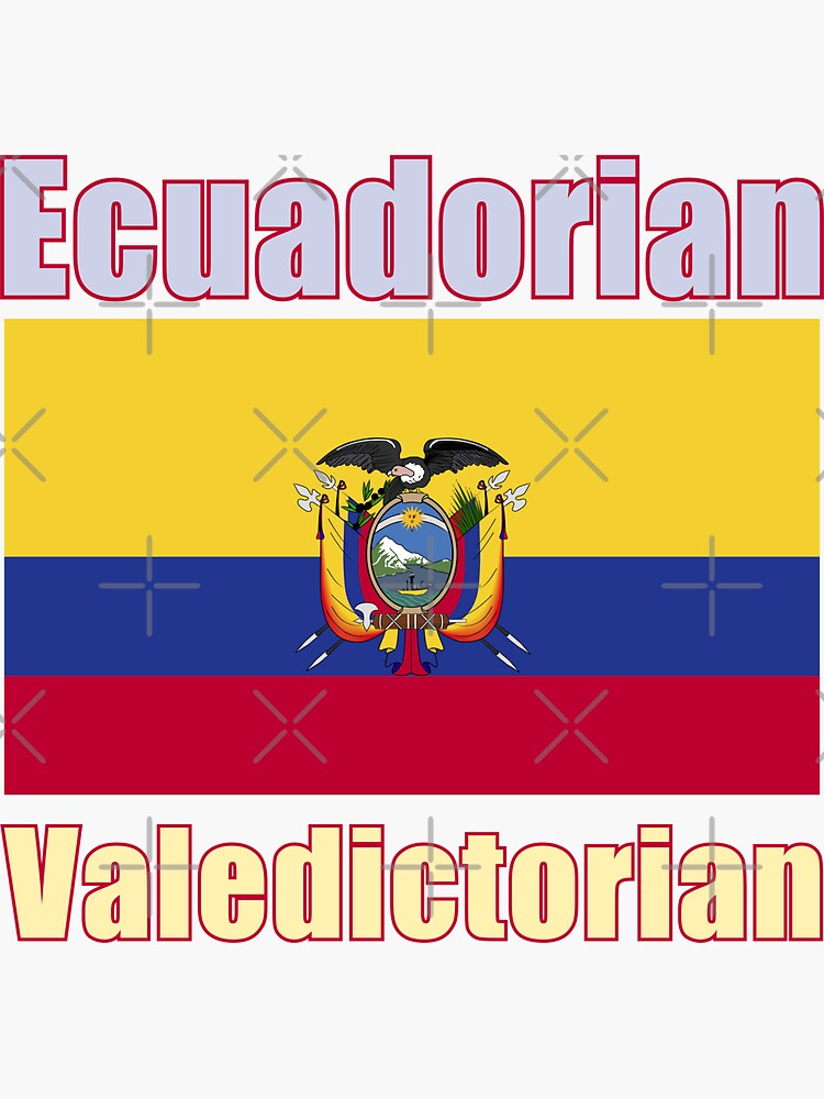 "Ecuadorian Valedictorian With Flag" Sticker for Sale by artfulnotebook ...