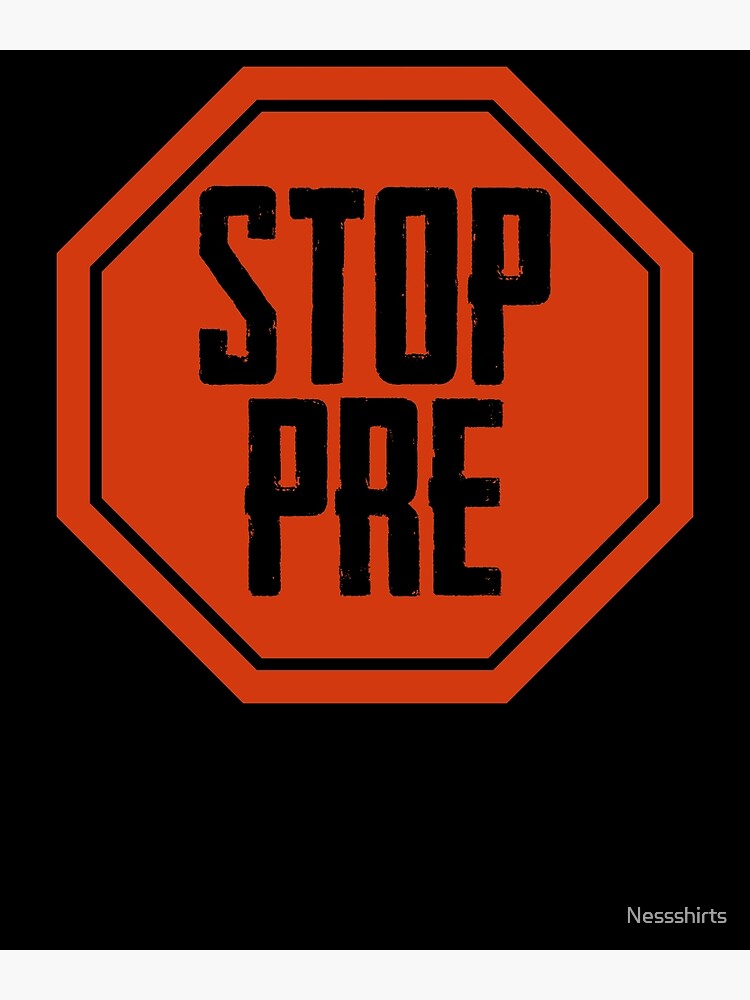 "Stop Pre Long Distance Running Technique Runner Enthusiasts" Poster ...