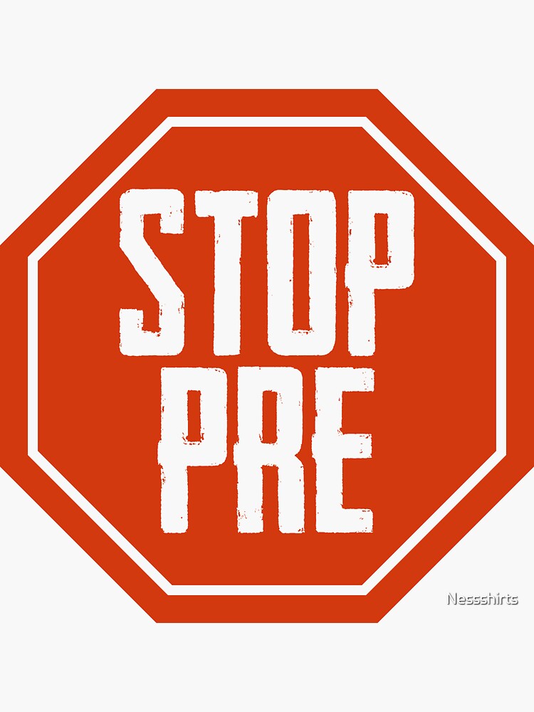 "Stop Pre Long Distance Running Technique Runner Enthusiasts" Sticker ...