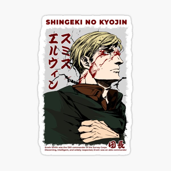 "Erwin Smith by Attack On Titan" Sticker for Sale by Abysthereaper ...