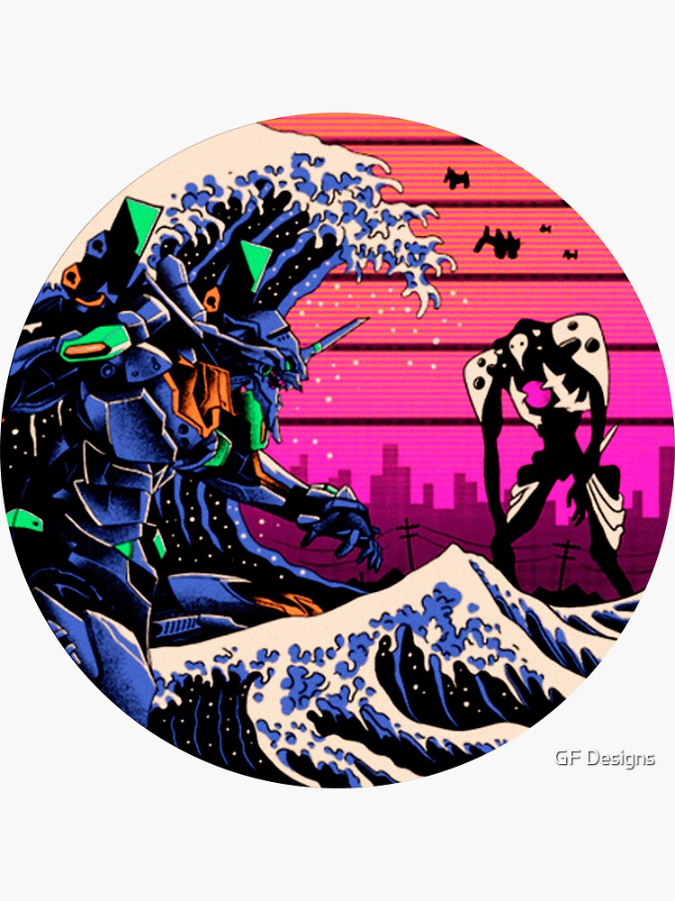 "neon genesis evangelion first angel art " Sticker for Sale by ...